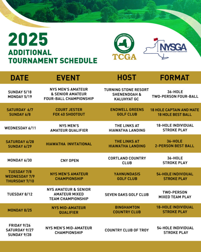 2025 TCGA Event Schedule | TCGA 2026
